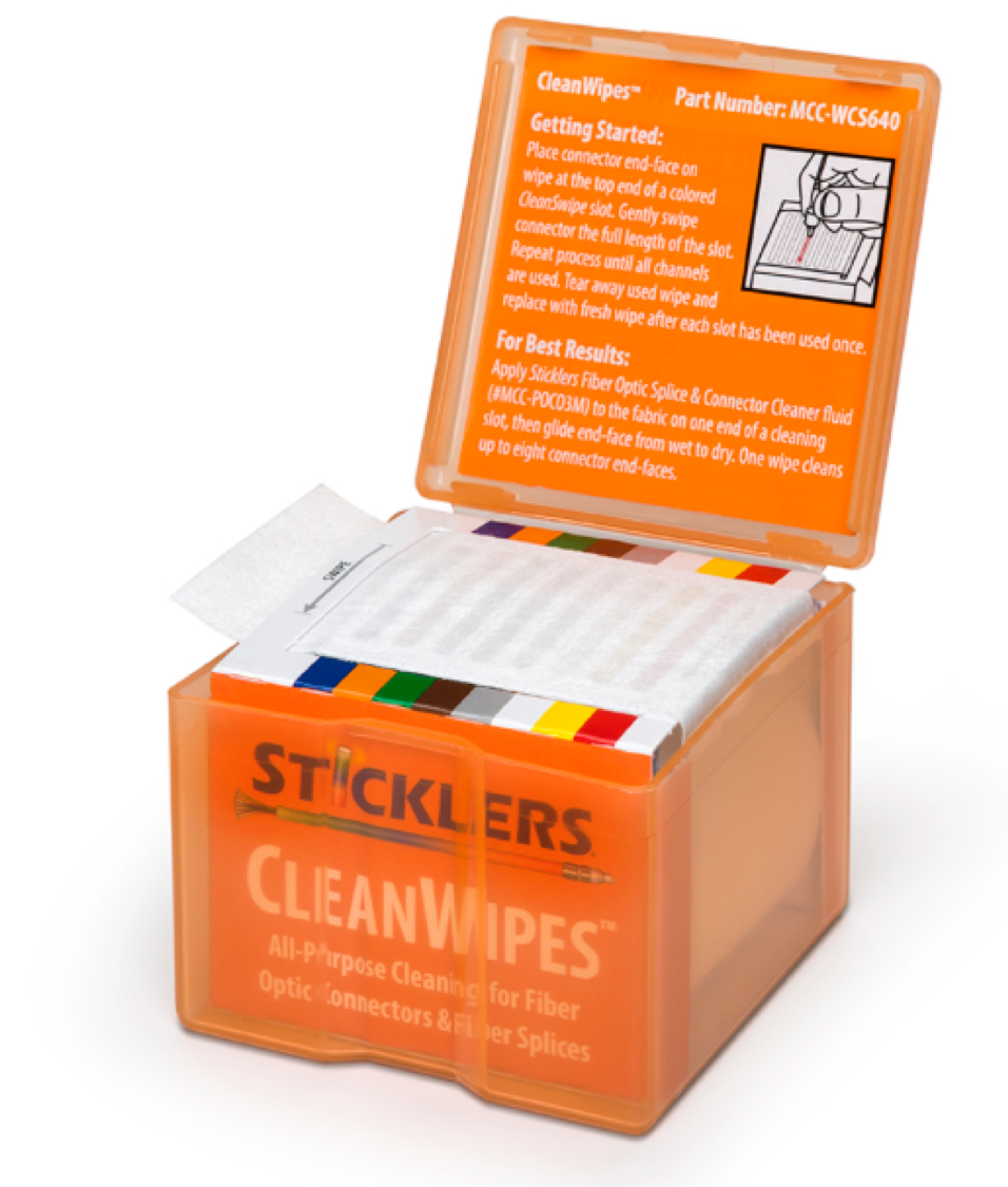 MCC-WCS640 Sticklers™ CleanWipes™ 640 Optical Grade Cleaning Wipes